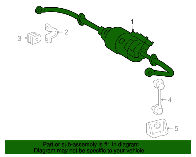 48870-48010 - Stabilizer Bar For 2010 Lexus RX450h | Lexus OE Parts