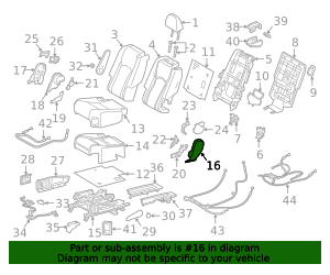 71834-48120-C0 - Seat Back Recliner Adjustment Mechanism Cover 2018 ...