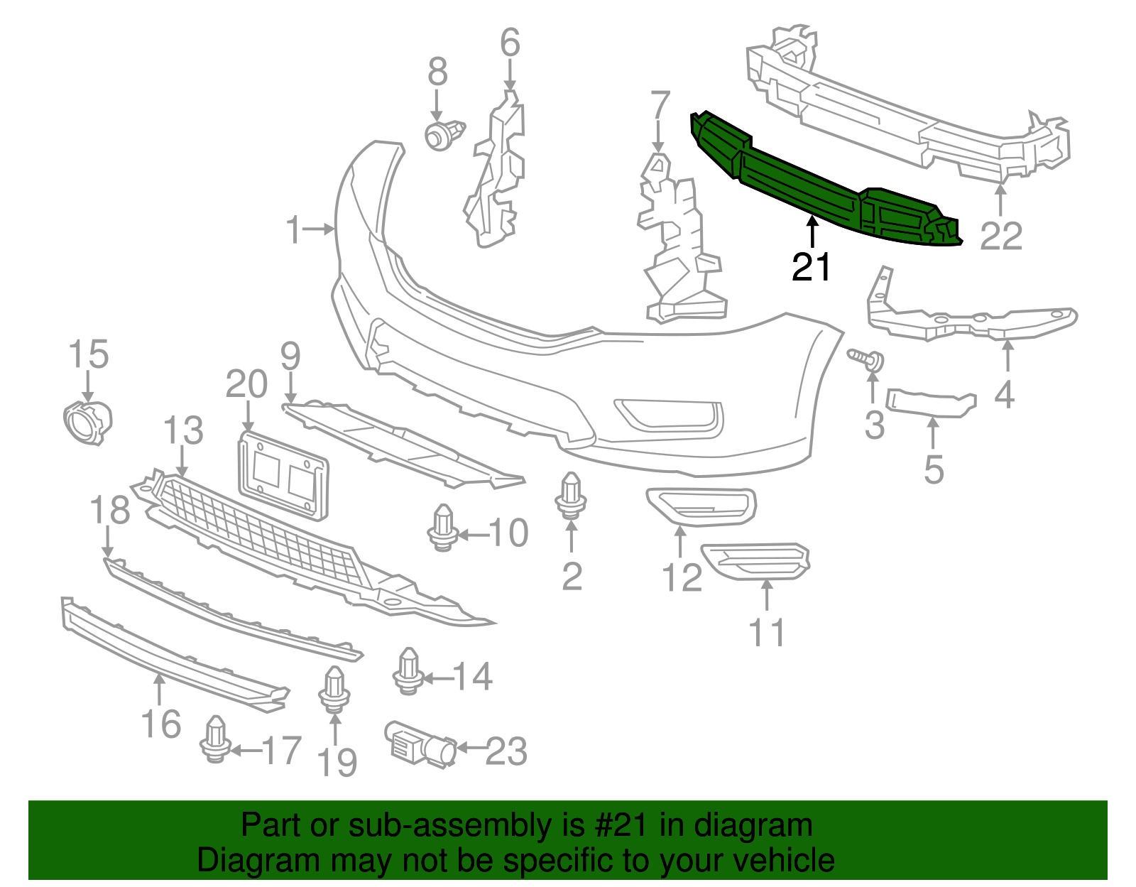 71172-T2F-A00 - 2013-2015 Honda Accord - Box Front Bumper Beam | Honda ...