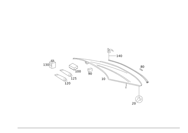 221-678-02-79 - Bracing 1954-2013 Mercedes-Benz | Mercedes-Benz USA Parts