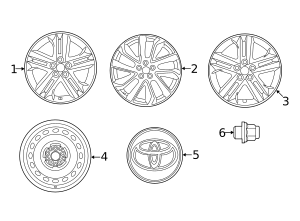 42611-02Q80 - Spare Tire - 2020 Toyota Corolla | OEM Parts To You