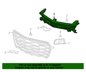 84718396 GM Grille | GM Parts Store