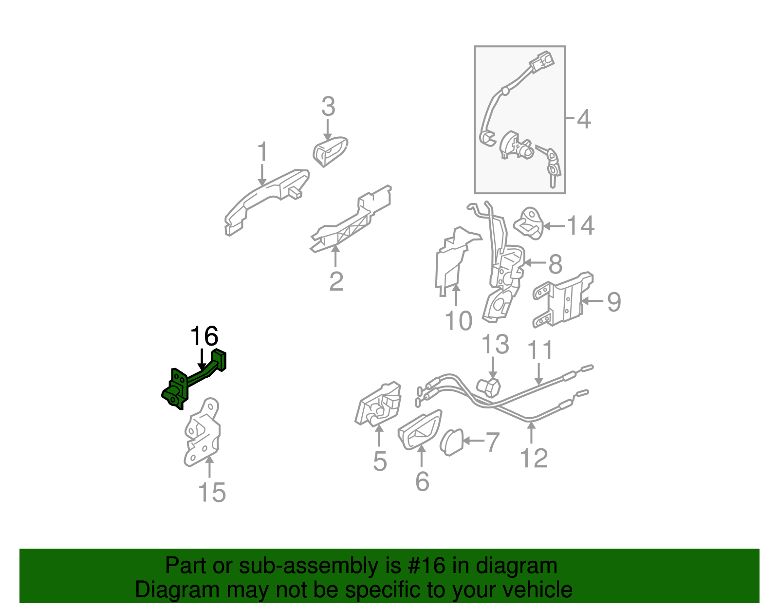 79390-1F000 - Door Check 2005-2010 Kia Sportage | Kia.Parts Store