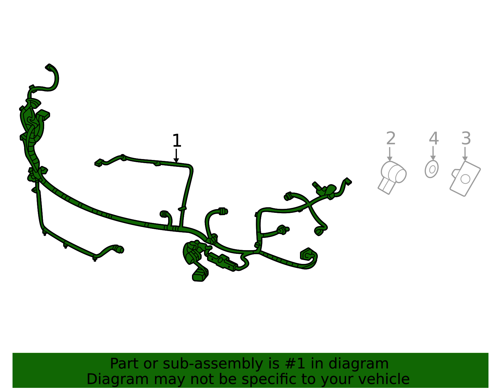 2020-2023 Buick Encore GX Front Object Alarm Sensor Wiring Harness ...