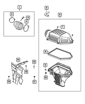2015-2020 Dodge Charger Air Intake Shield 68250493AA | My Mopar Parts