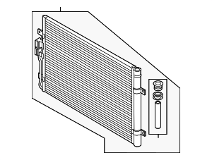 3QF-816-411 - A/C Condenser 2018-2025 Volkswagen | Bam Wholesale Parts
