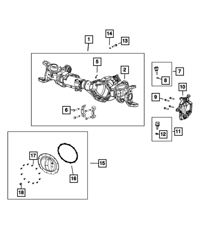 2019-2025 Ram Axle Housing 68644724AA | TascaParts.com