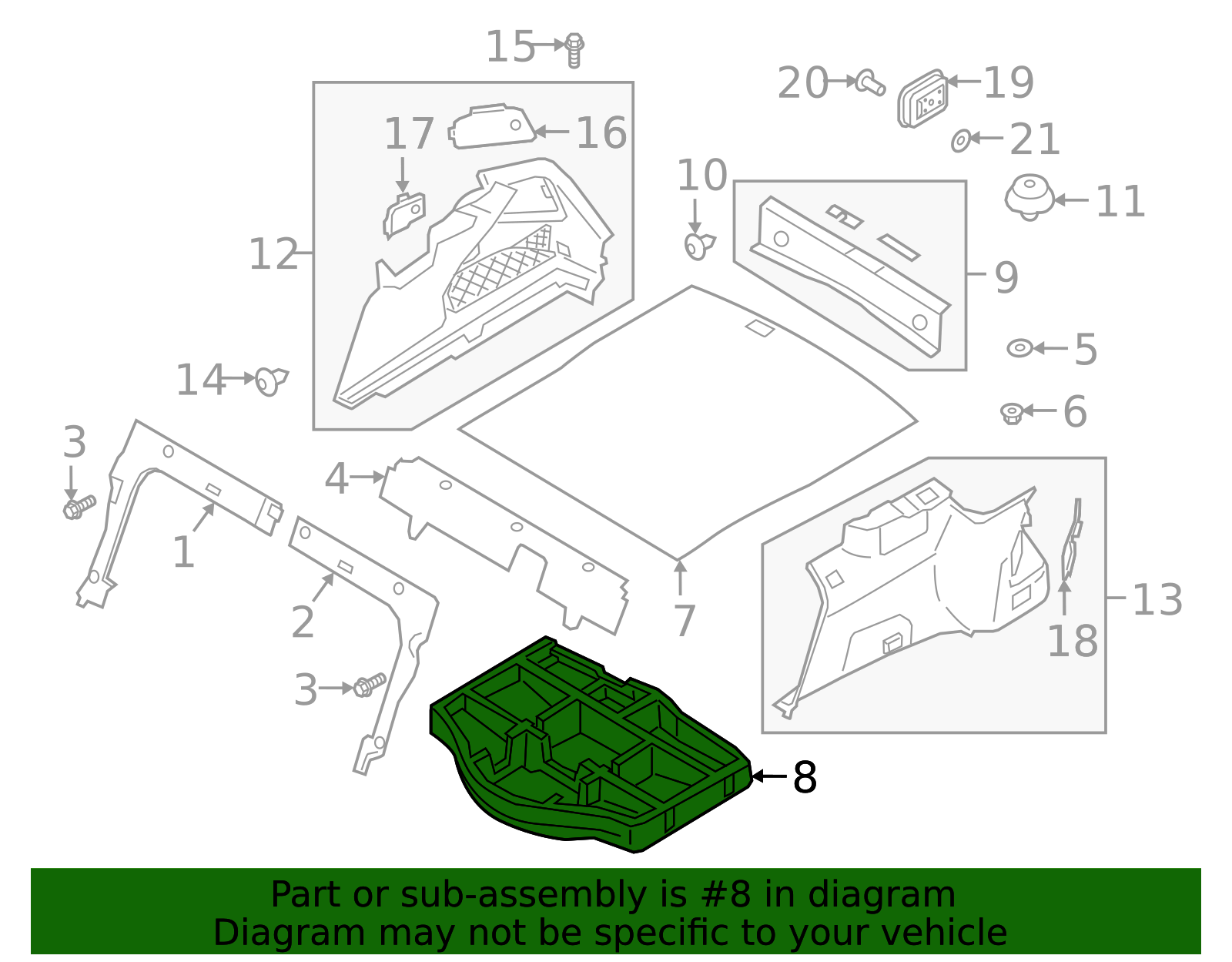 2019-2021 Genesis G70 Rear Compartment 85750-G9000 | QuirkParts