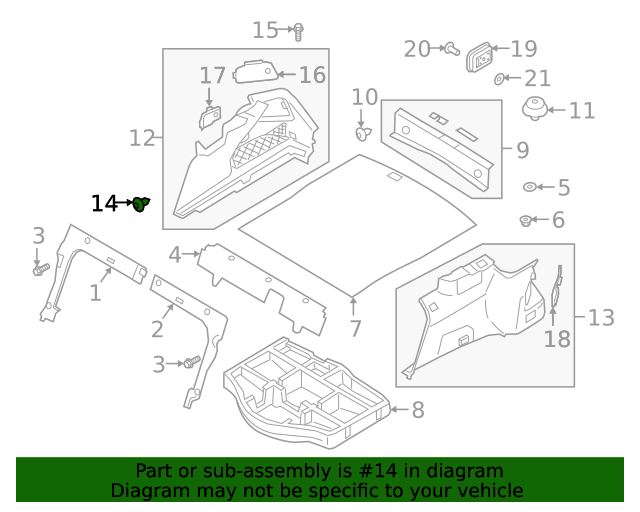 2009-2022 Hyundai Trunk Side Trim Plug 85746-02000 | OEM Parts Online