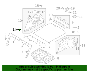2009-2022 Hyundai Trunk Side Trim Plug 85746-02000 | OEM Parts Online