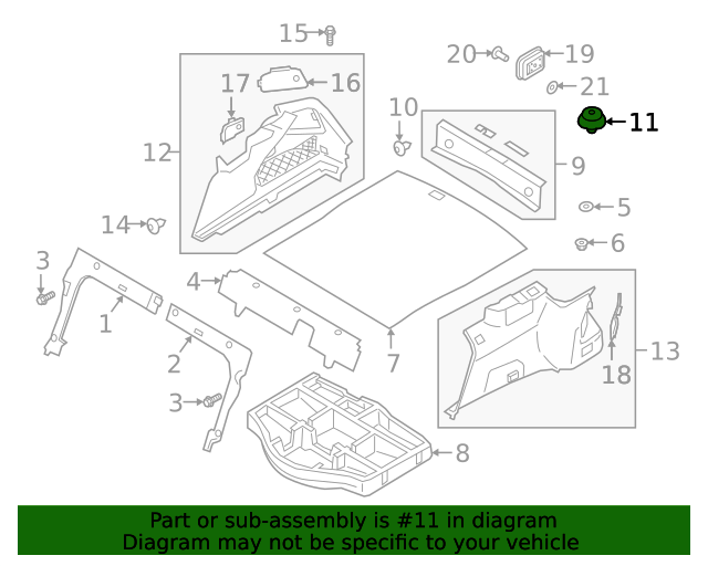 2012-2023 Hyundai Body B-Pillar Trim Panel Clip 85849-3X000 | OEM Parts ...