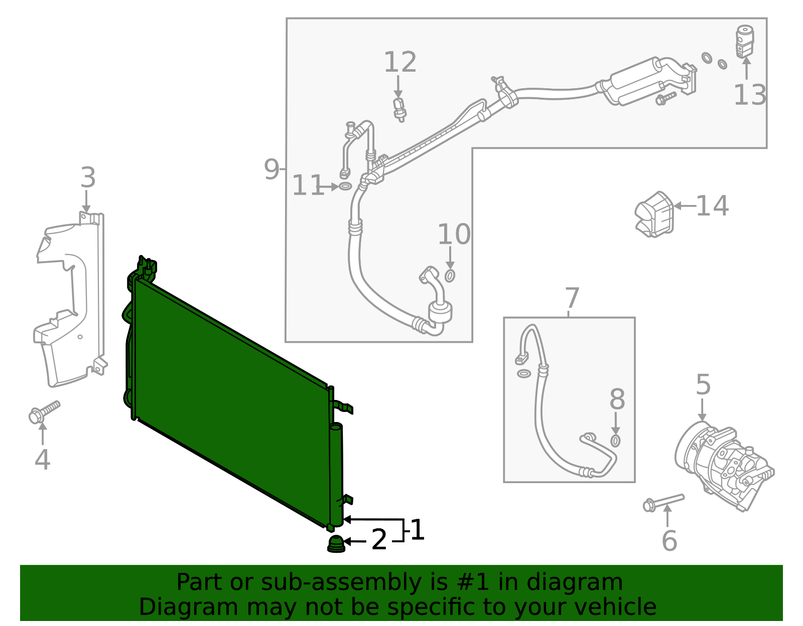 Hyundai - 97606-L0100 - Condenser - 2021-2023 Hyundai Sonata | OEM ...