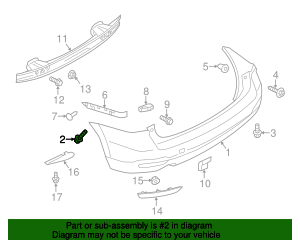 2008-2021 Subaru Bumper Cover Upper Clip 909140062 | TascaParts.com