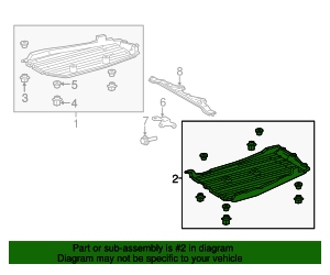 2007-2011 Toyota Camry Under Cover 58399-06020 | Toyota Parts Center