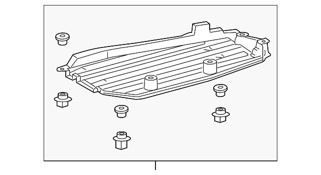 2007-2011 Toyota Camry Under Cover 58398-06020 | Toyota Parts Center