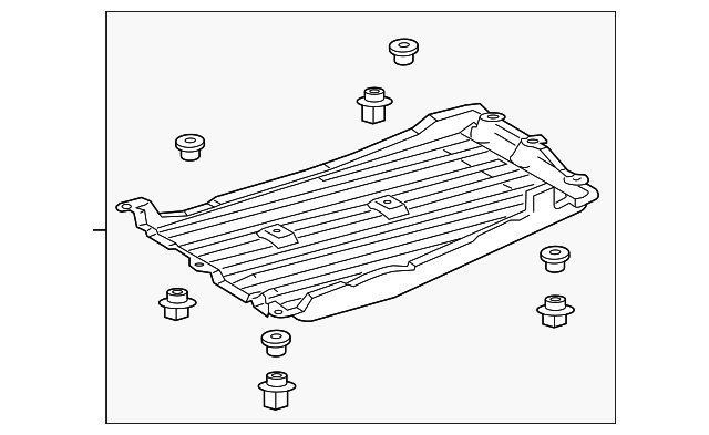 2007-2011 Toyota Camry Under Cover 58399-06020 | Toyota Parts Center