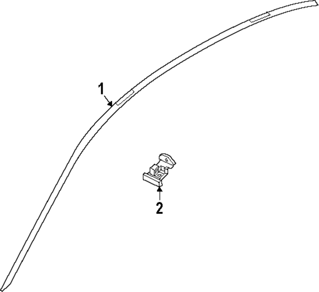 Genuine BMW 51-13-5-A66-1F8 | Roof Molding | FREE Shipping on Most ...