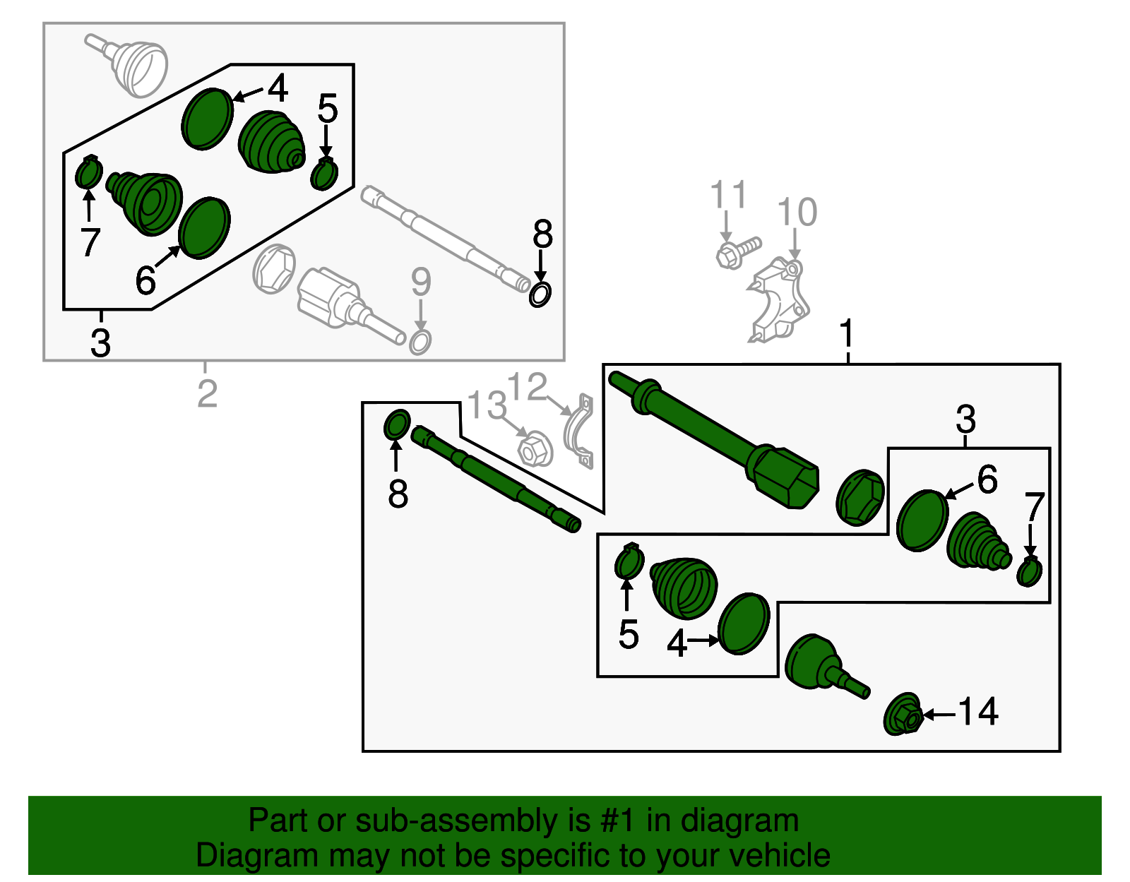EJ7Z-3B436-E - Axle Assembly 2015-2019 Lincoln MKC | Big 3 Auto Parts