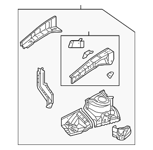 53702-0T010 - Apron Assembly - 2009-2015 Toyota Venza | Nucar Toyota Parts