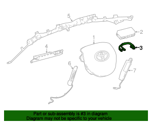 82140-47032 - Air Bag Harness - 2018-2024 Toyota | OEM Genuine Toyota Parts