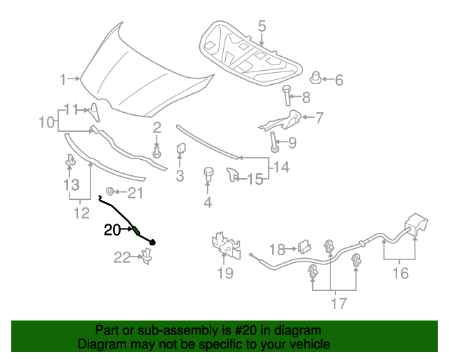2007-2012 Mazda CX-7 OEM NEW 2007-2012 Mazda CX7 Sport Hood Support Rod ...