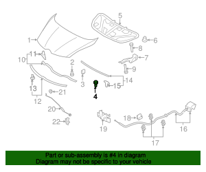 2006-2017 Mazda Hood Bumper GJ6A-56-786A | TascaParts.com