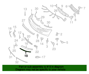 220-885-05-74 - Bumper Trim 2003-2006 Mercedes-Benz | AutoNationParts.com