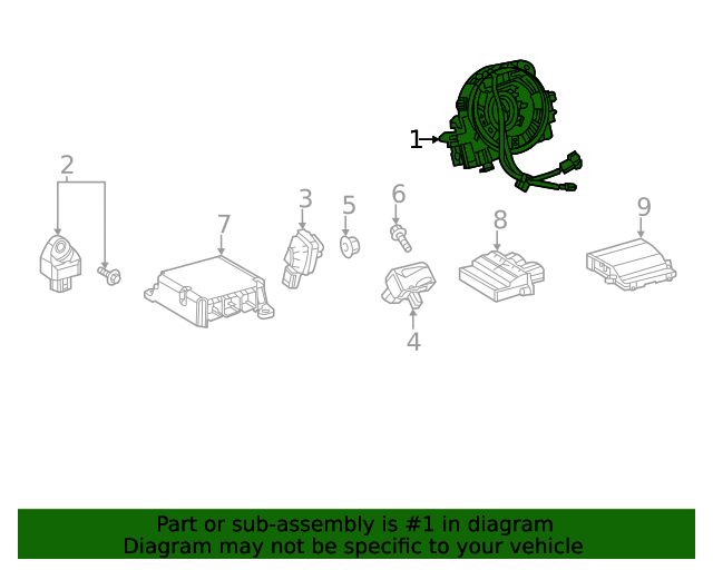2020-2023 Toyota Clock Spring 84308-02130 | OEM Parts Online