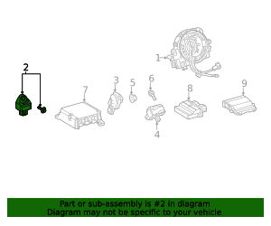 89173-09D40 - Air Bag Impact Sensor 2020-2024 Toyota | AutoNation Parts