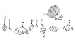 89170-0E680 - Sensor Assembly Air Bag 2024 Toyota Highlander | Bam ...
