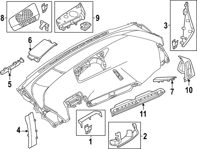 2022-2024 BMW iX Inner Finish Panel 51-45-9-490-703 | OEM Parts Online