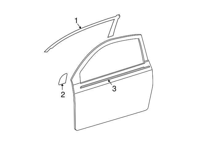 2005-2010 Scion tC Door Belt Molding 75712-21030 | AutoNationParts.com