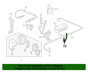 95005-45008-10M - Vacuum Hose 1997-2001 Honda | Honda Parts Online