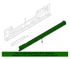2021-2024 BMW Reinforcement, entry, left 41-00-9-880-659 ...