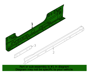 Genuine BMW 41-00-9-879-496 | Inner Rocker | FREE Shipping on Most ...