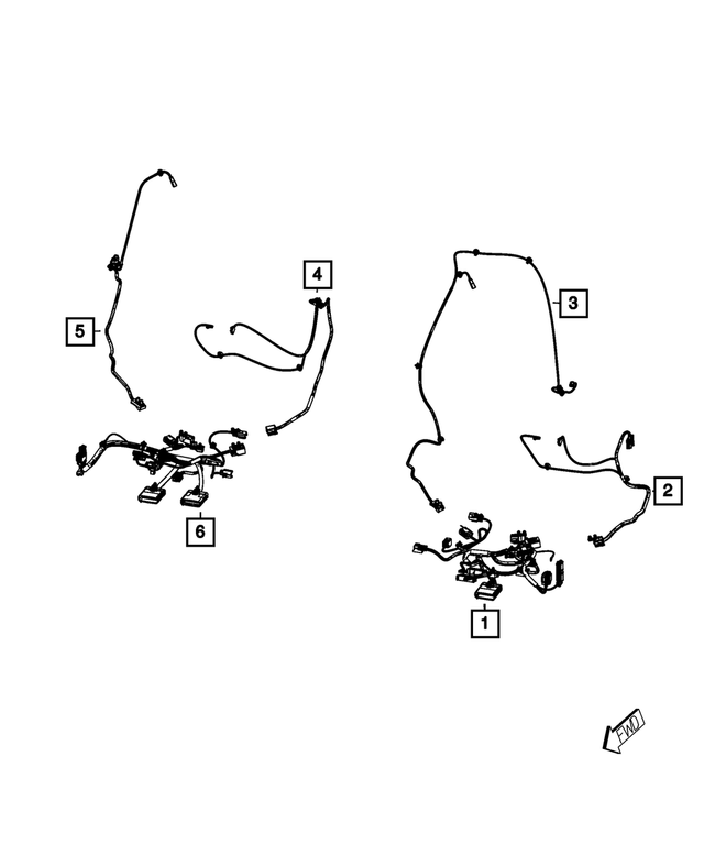 2011-2013 Mopar Power Seat Wiring 68086378AB | Mopar Estores