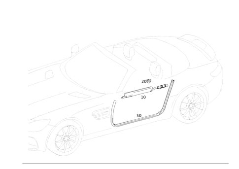 Head Protection Curtain, Door Edge Guard Sections for 2019 Mercedes ...