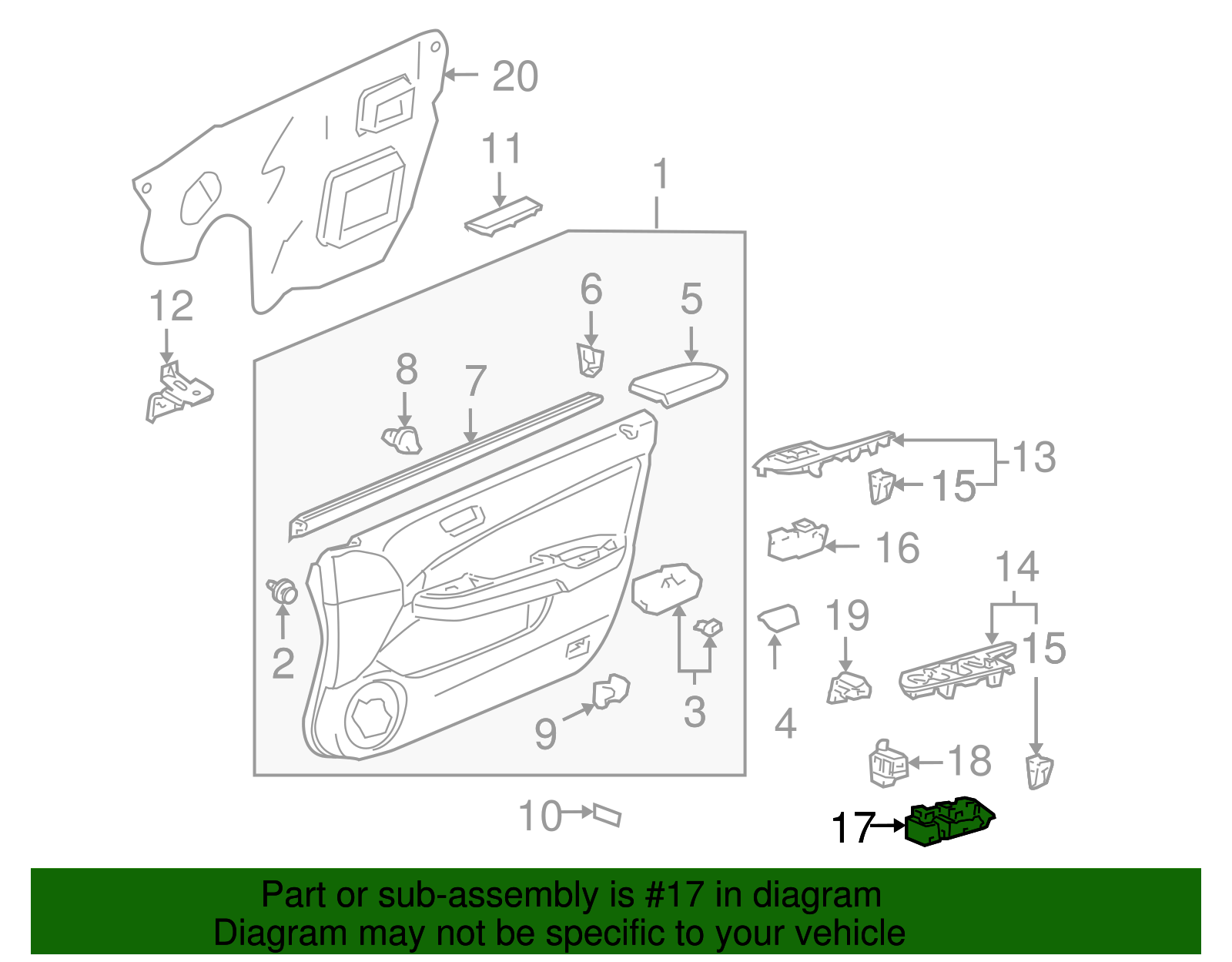 35750-SDN-A12 - Switch Assembly 2003-2004 Honda Accord | Honda Parts Online