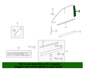 75755-0E030 - Applique 2014-2019 Toyota Highlander | AutoNationParts.com