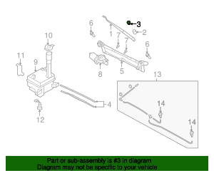 2006-2012 Hyundai Wiper Arm Cap 98380-1E050 | OEM Parts Online