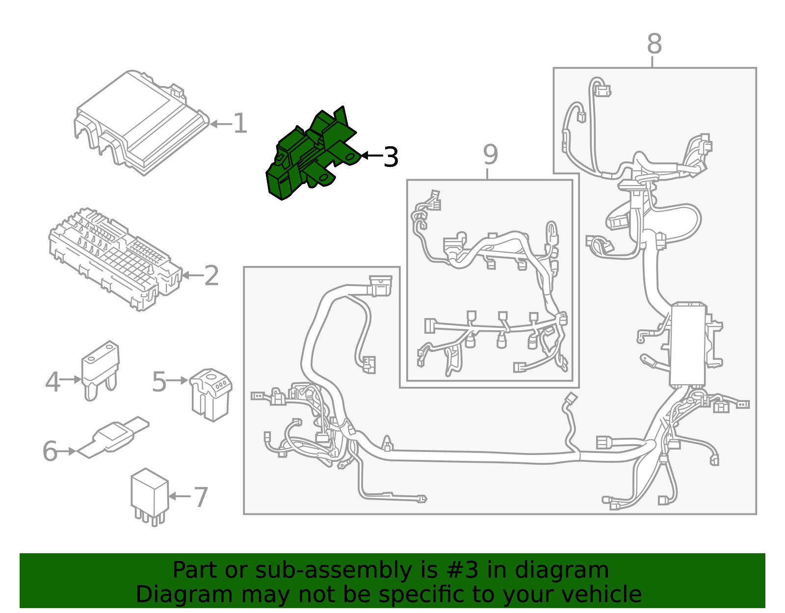 2020-2025 Ford Main Fuse LX6Z-14526-C | QuirkParts