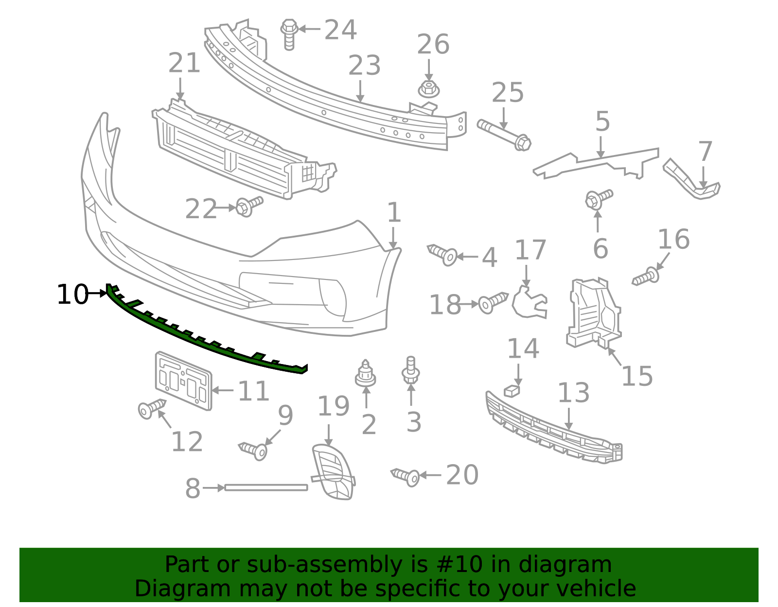 71111-THR-A01 - Dam Front Bumper Air - 2018-2020 Honda Odyssey ...