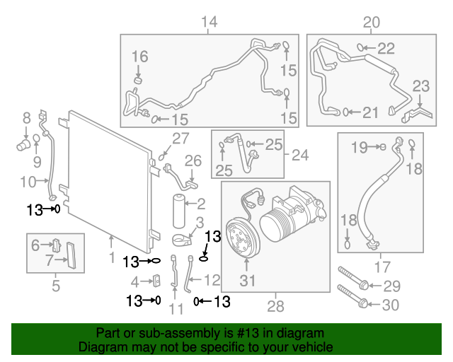 2014-2024 Nissan O-Ring 92471-N823A | Nissan Parts Plus