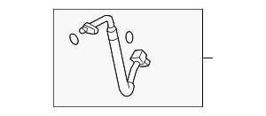2017-2021 Nissan Armada A/C Refrigerant Discharge Hose 92490-1LA0A ...