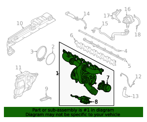 11657934387 - 2018-2025 BMW Exhaust Manifold (11-65-7-934-387) | BMW of ...