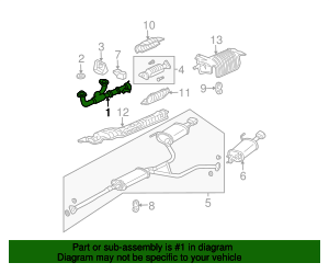 2003-2006 Acura MDX Front Pipe 18210-S3V-A02 | Acura Parts World