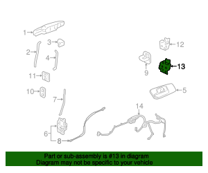 2007-2014 GM Front Driver Side Lower Door Hinge 20969645 GM ...