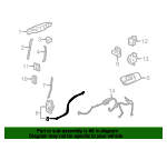 2007-2014 GM Front Side Door Locking Cable 25880301 GM | GMPartsDirect.com