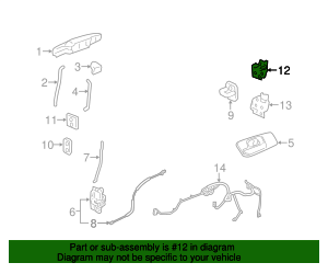 2007-2014 GM OEM NEW 07-14 GM Cadillac Chevrolet GMC Passenger Side ...