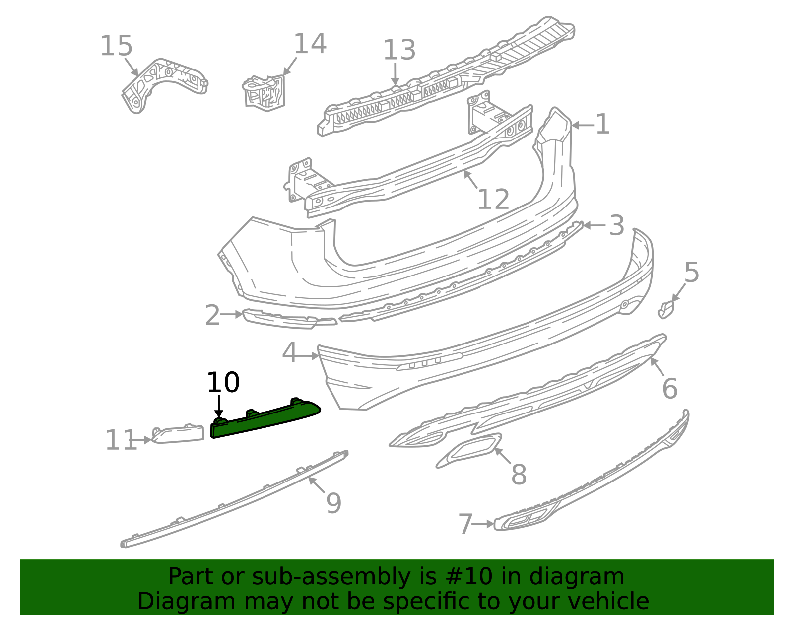2022-2024 Volkswagen Tiguan Reflector 5NA-945-105-B | OEM Parts Online
